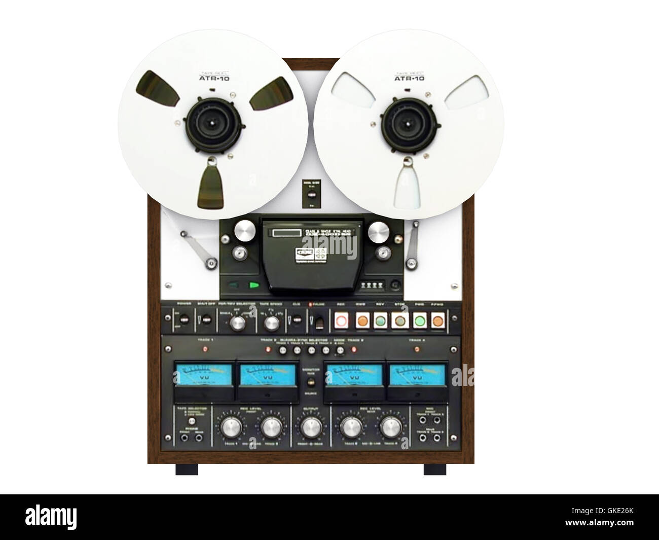 reel recorder isolated on white background Stock Photo - Alamy