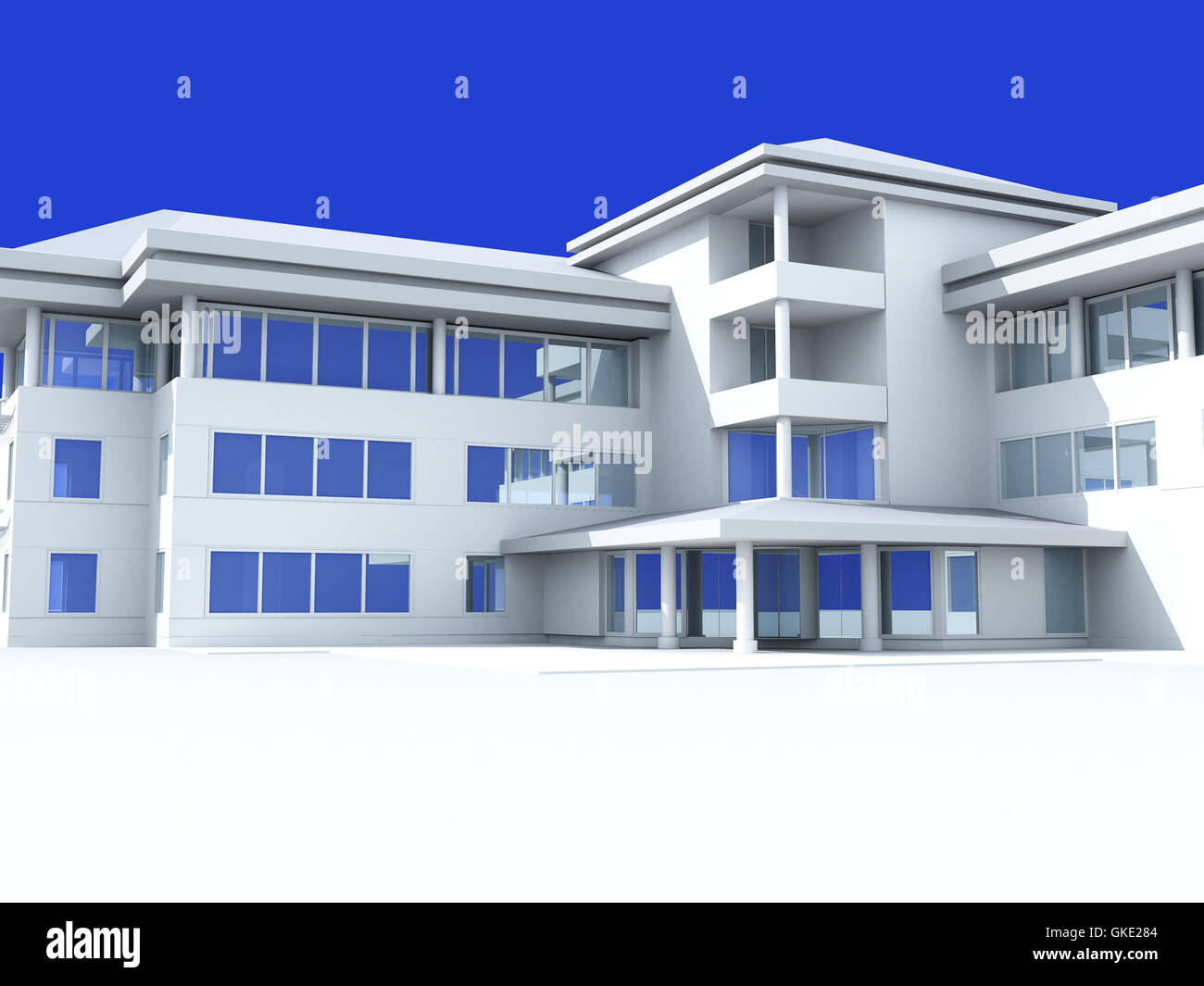 Modern light building Stock Photo - Alamy