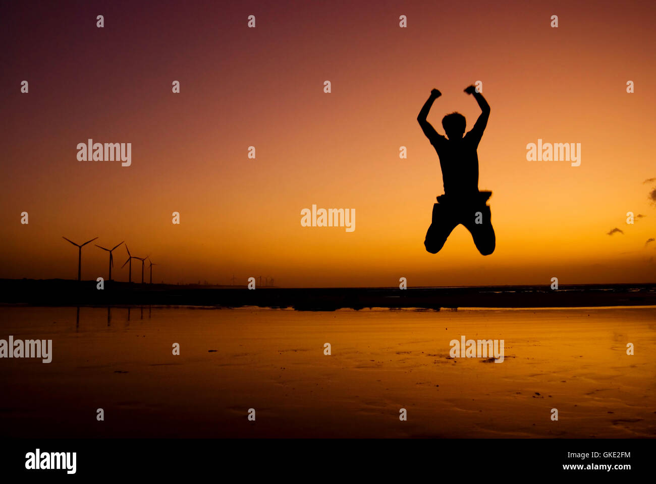 Excited Jump as success concept Stock Photo - Alamy