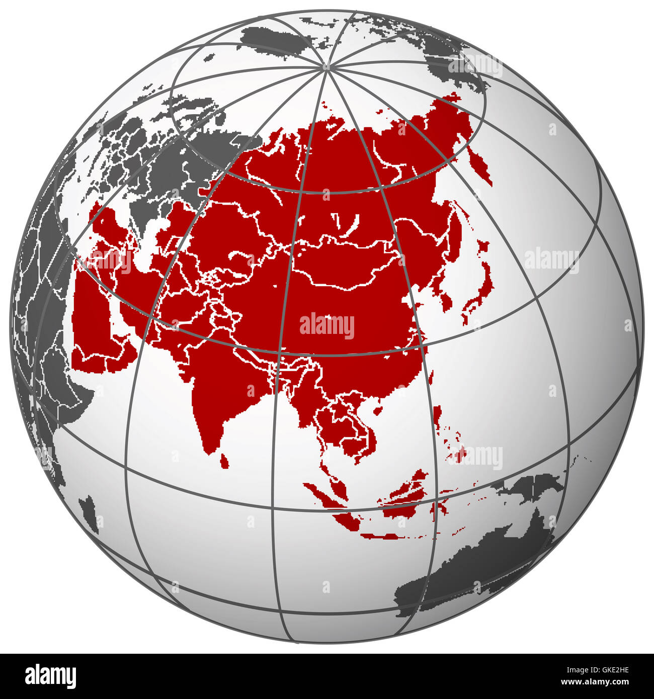 asia on earth Stock Photo - Alamy