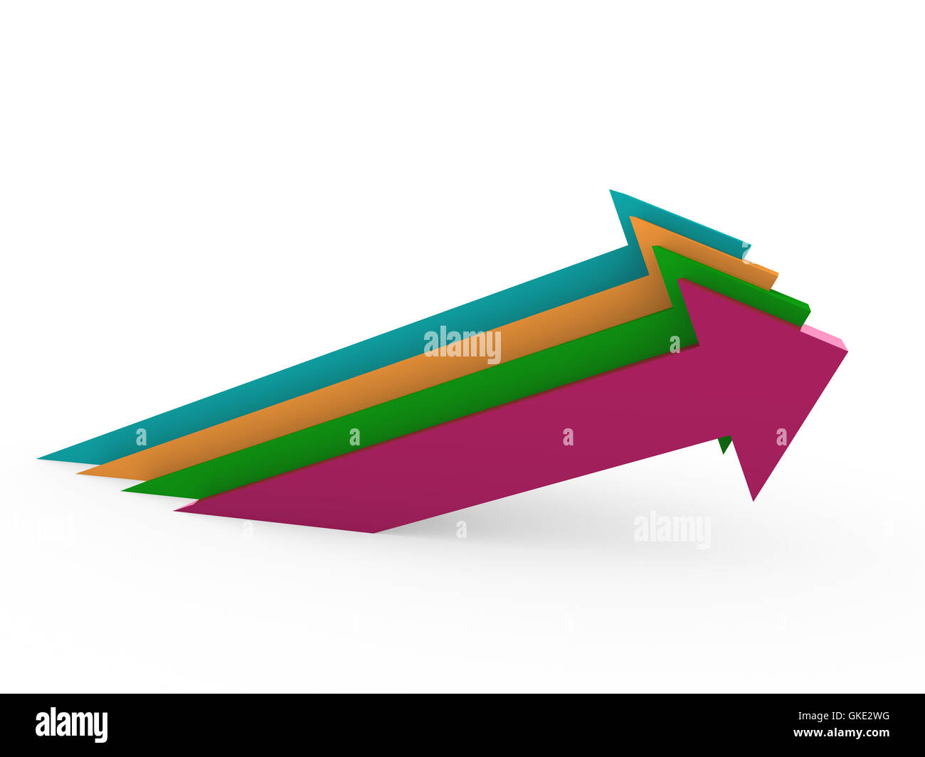 3d arrow high colorful success Stock Photo - Alamy