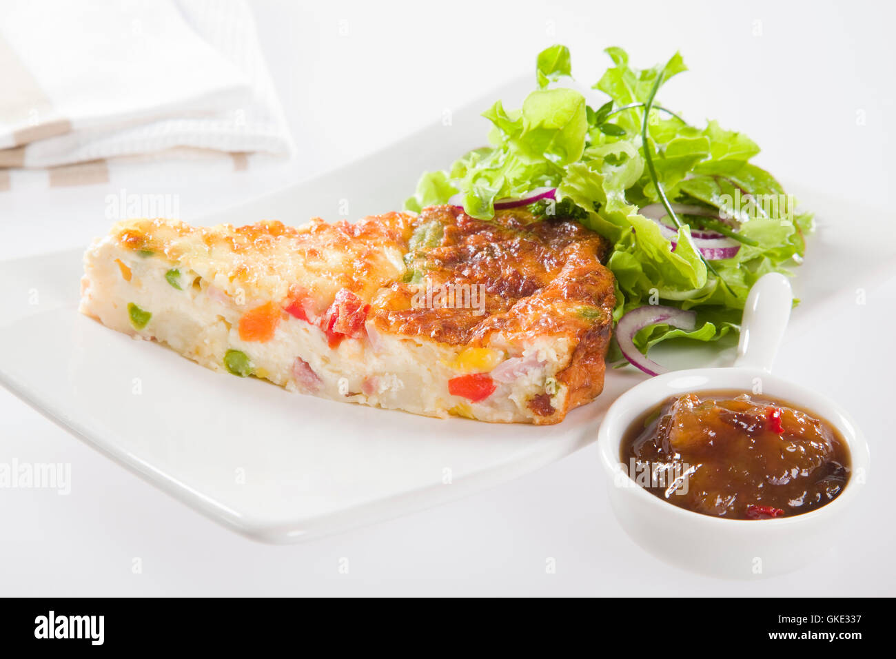 CHICKEN SAVOURY PIE Stock Photo - Alamy