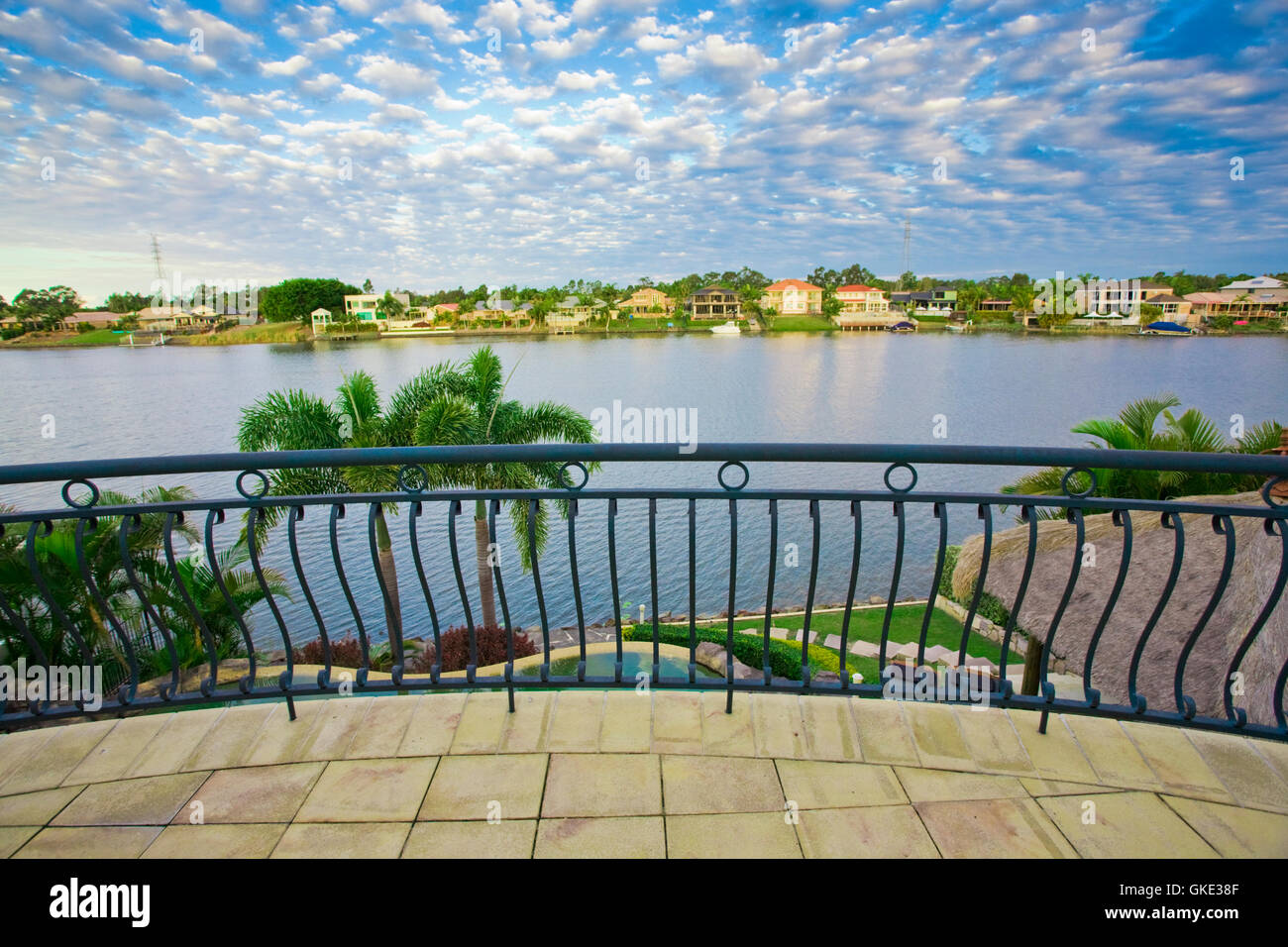 Luxury mansion balcony hi-res stock photography and images - Alamy