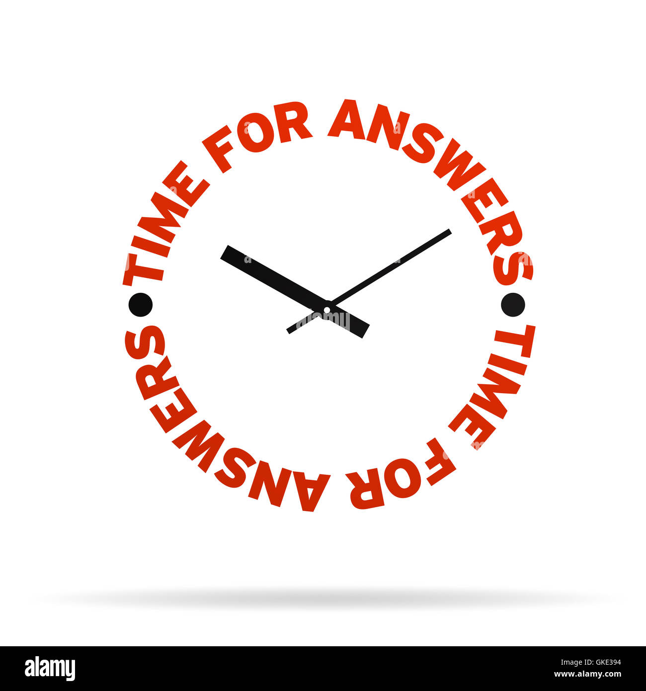 Ask the clock hi-res stock photography and images - Alamy