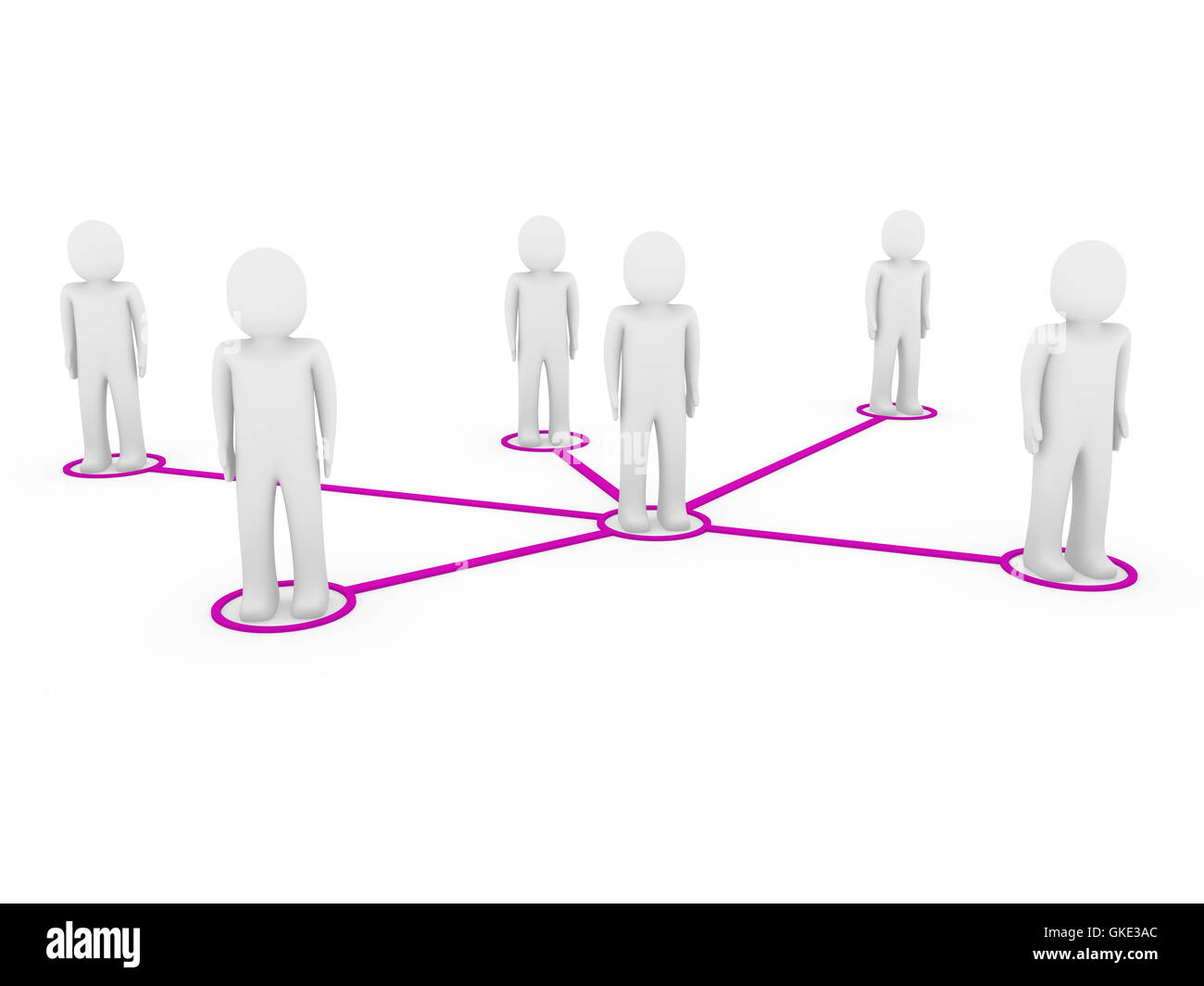3d men network social Stock Photo - Alamy