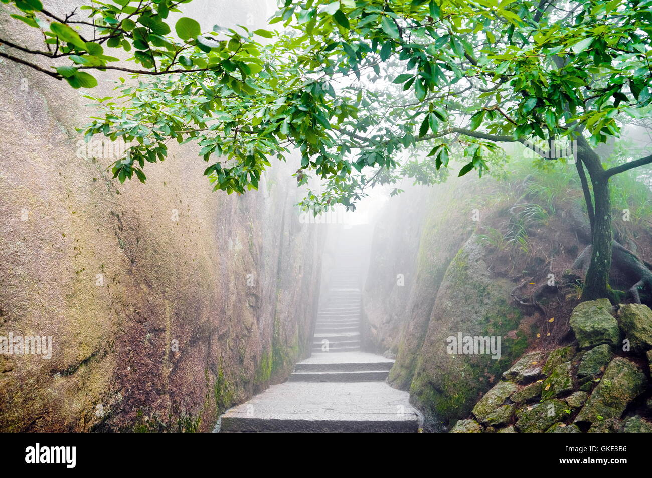 Mountain chinese zen path Stock Photo - Alamy