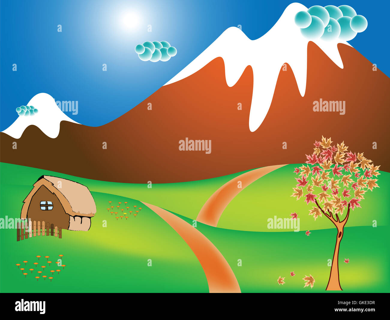 Abstract ladscape hi-res stock photography and images - Alamy