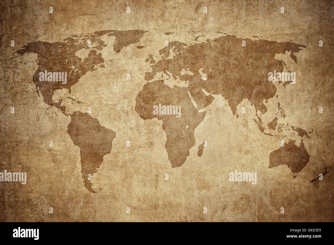 grunge map of the world Stock Photo - Alamy