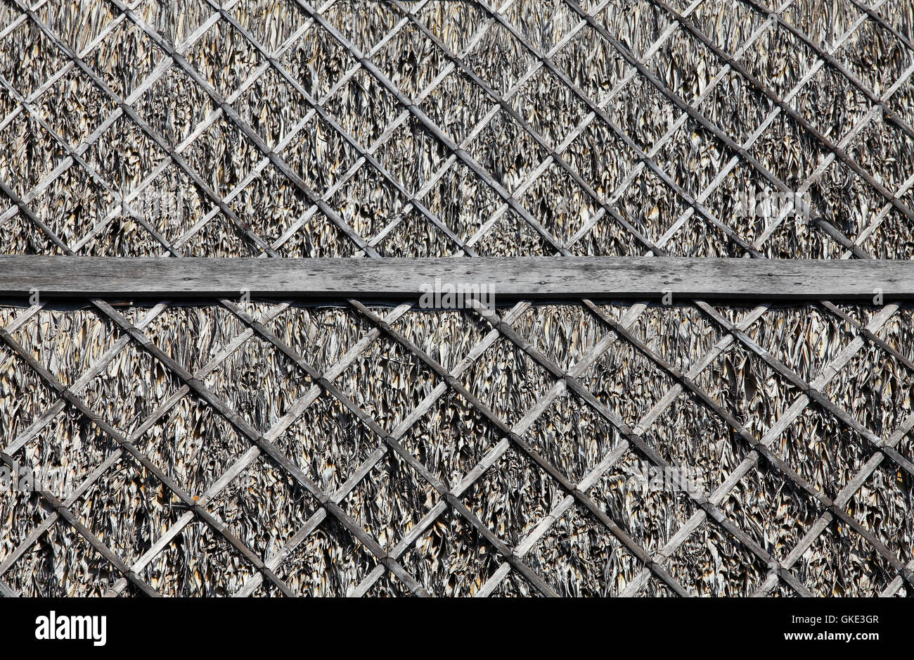 roof was made from reed Stock Photo - Alamy