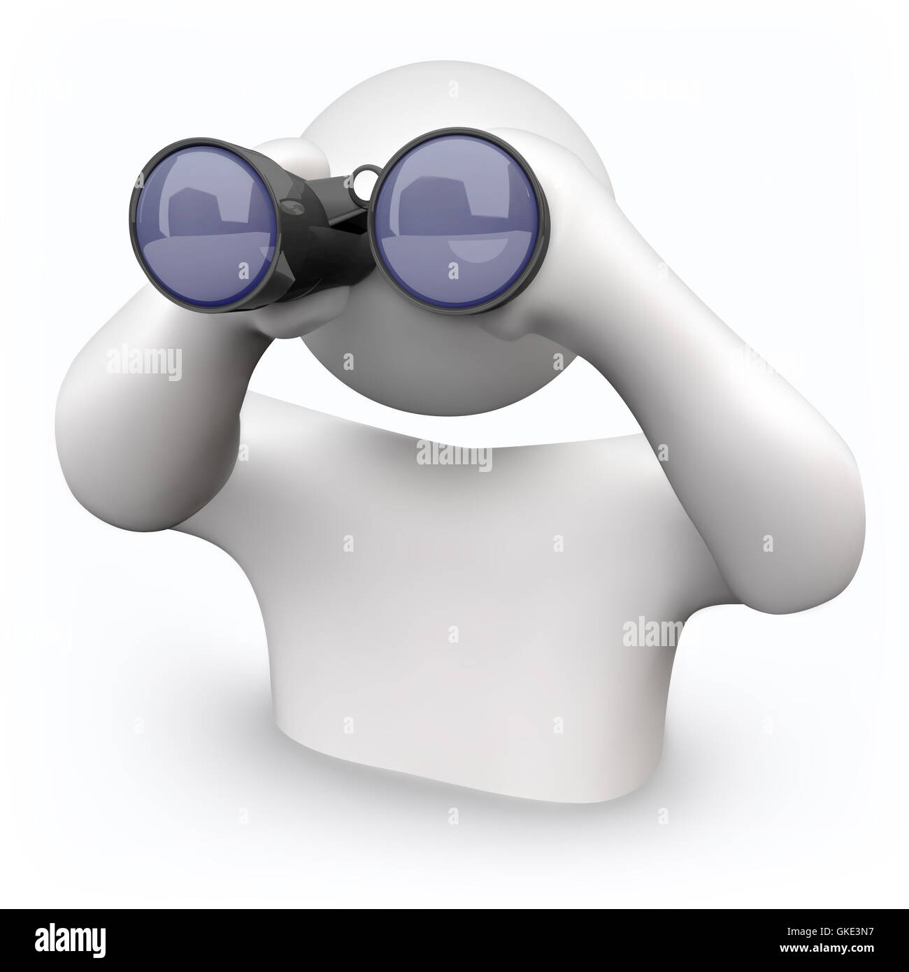 Binoculars - Looking for Help Stock Photo - Alamy