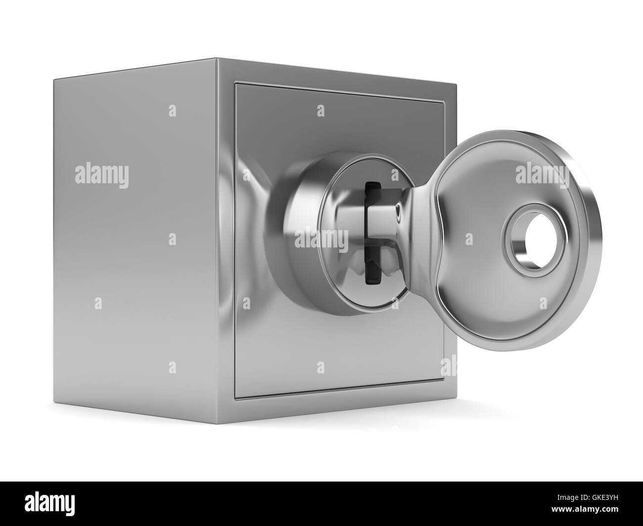 Safe on white background. Isolated 3D image Stock Photo - Alamy