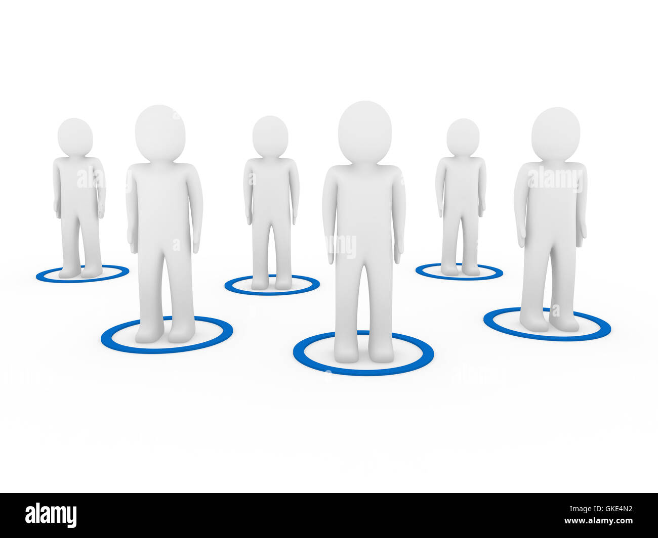 3d men teamwork network Stock Photo - Alamy