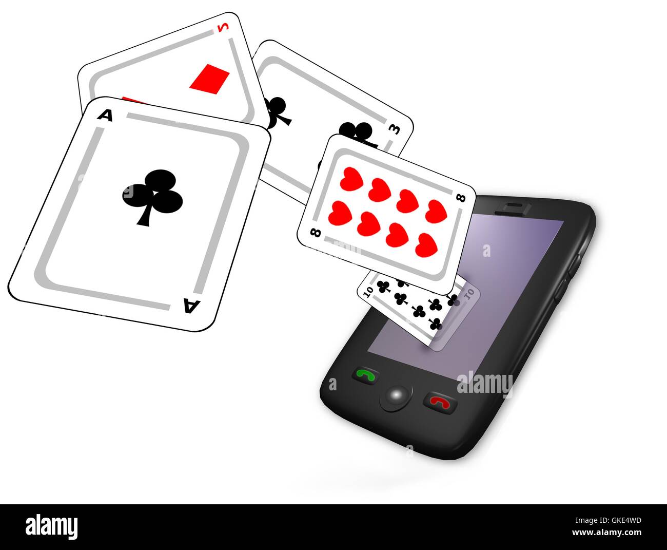 gaming on a smartphone Stock Photo - Alamy