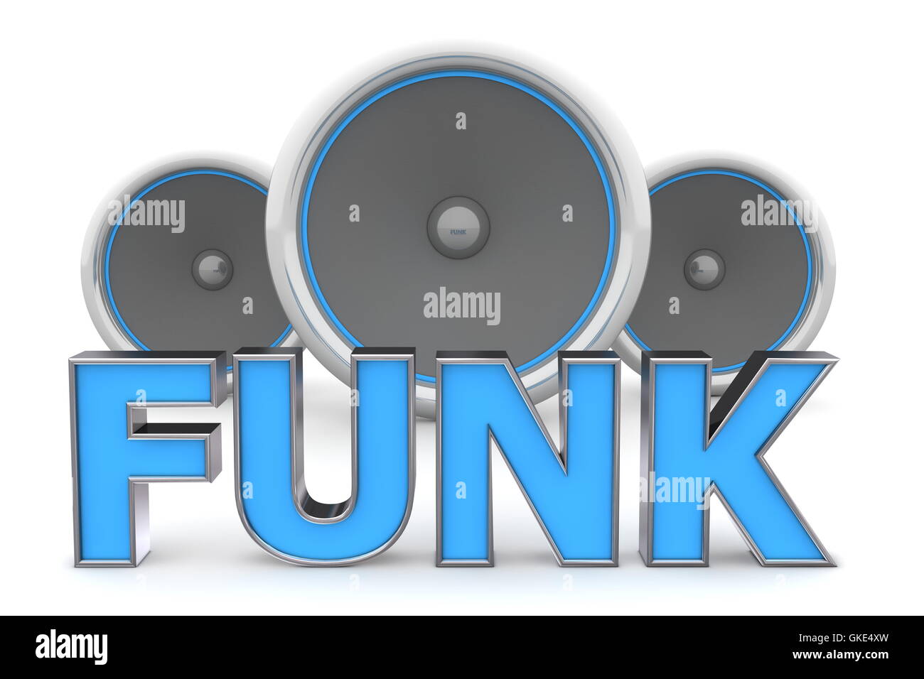 Speakers FUNK ∩┐╜ Blue Stock Photo - Alamy