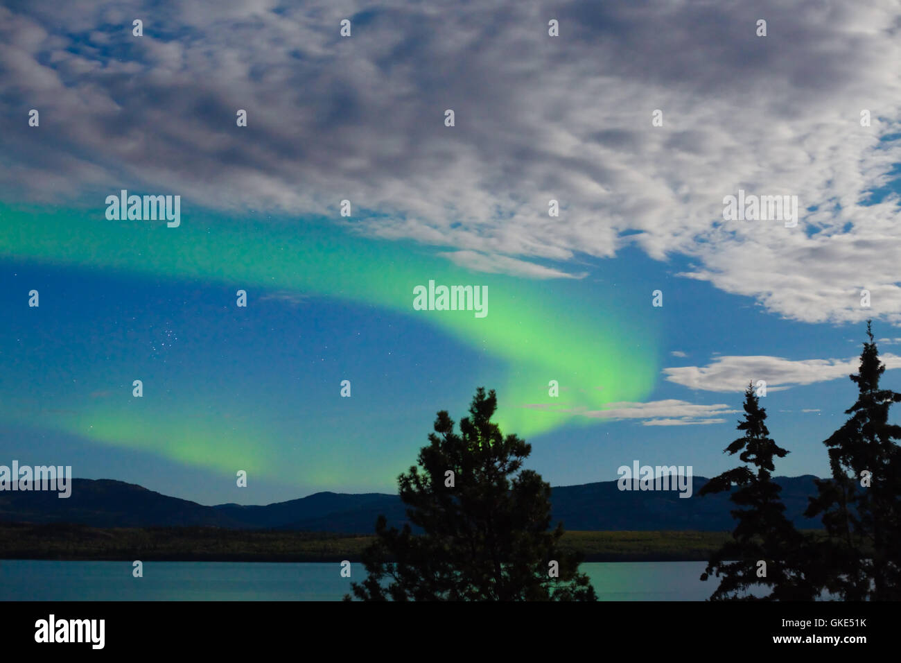 Clouds aurora borealis above hi-res stock photography and images - Alamy