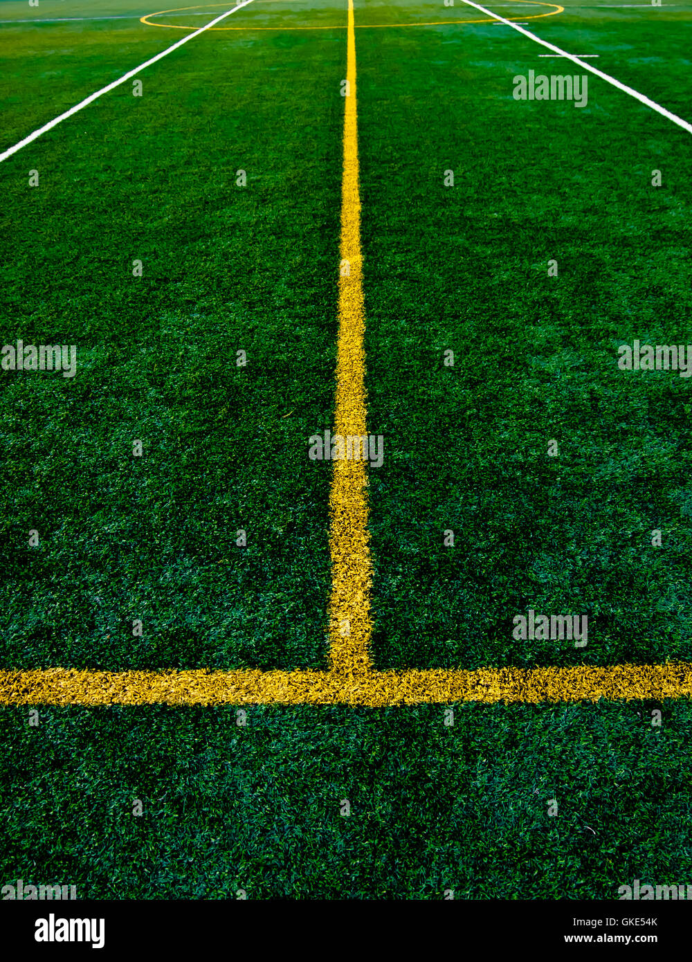 Line on astroturf Stock Photo - Alamy