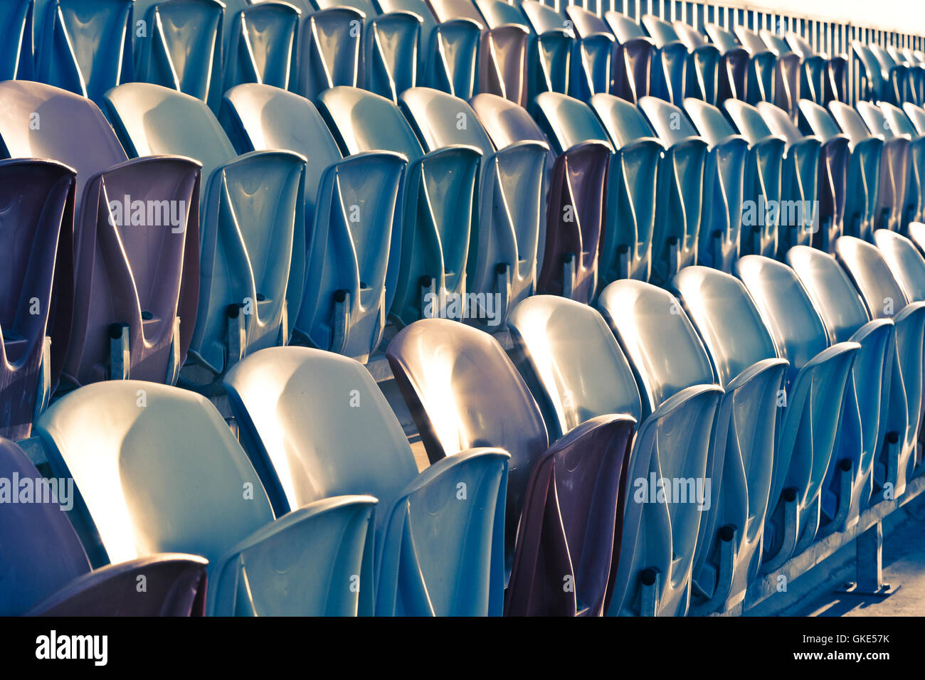 Retro Stadium Seats Stock Photo - Alamy