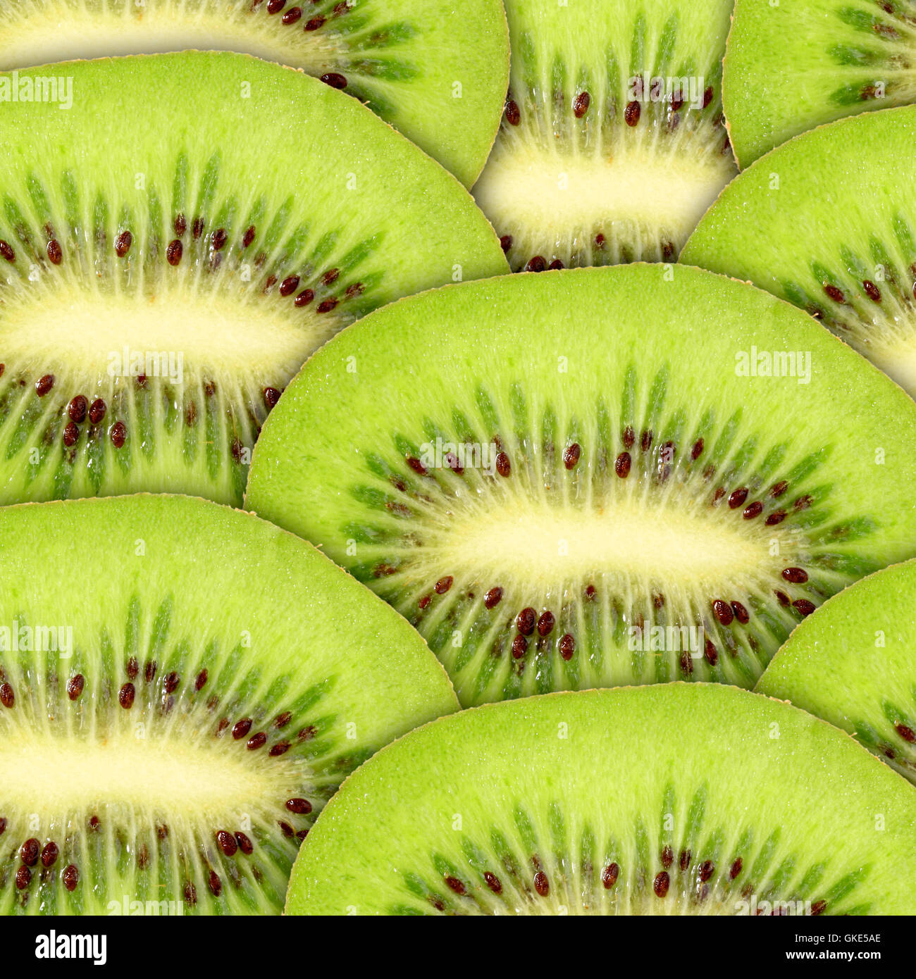 Abstract green background with raw kiwi slices Stock Photo - Alamy