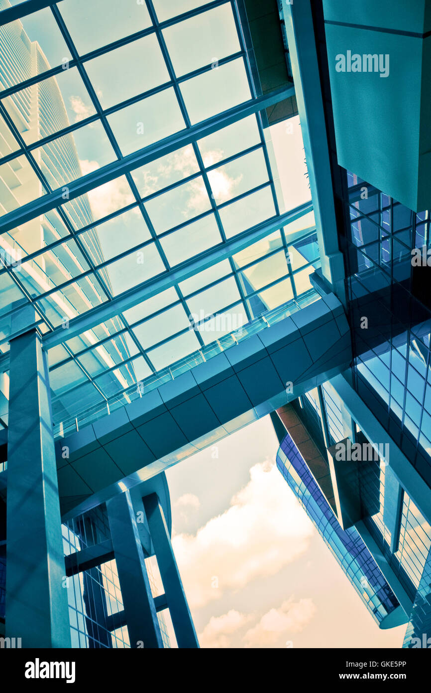Futuristic architectural detail corporate building Stock Photo - Alamy