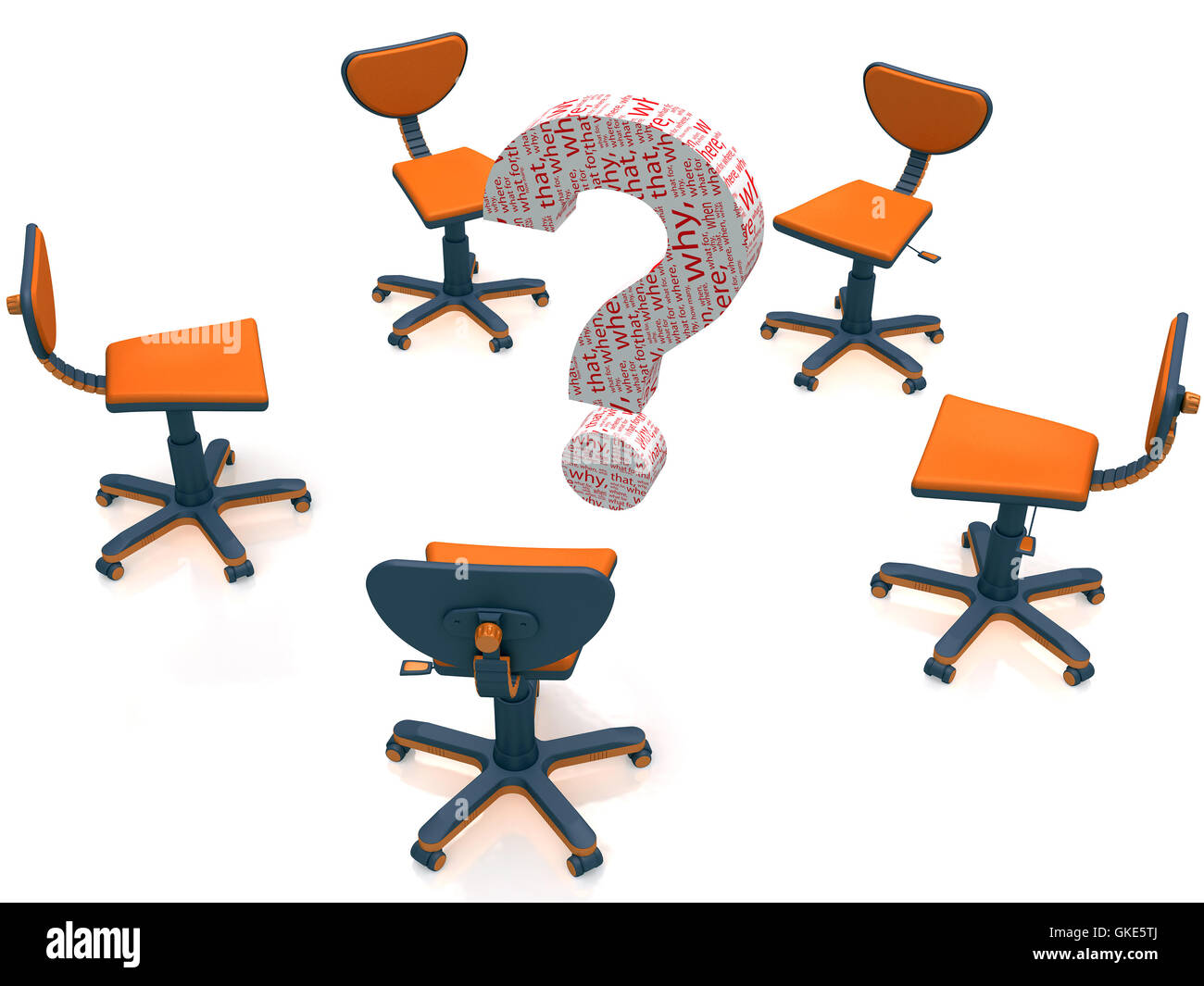 discussion and the question Stock Photo - Alamy