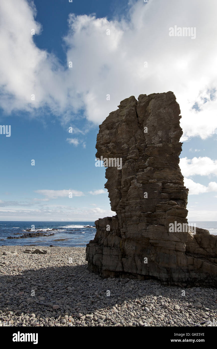 A rock pillar in the Westfjords Stock Photo - Alamy