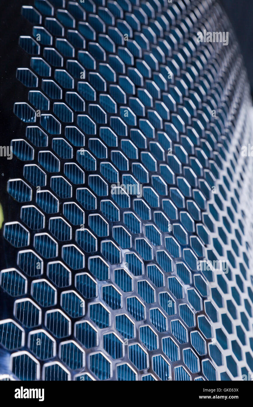 Blue Metal Mesh Stock Photo - Alamy