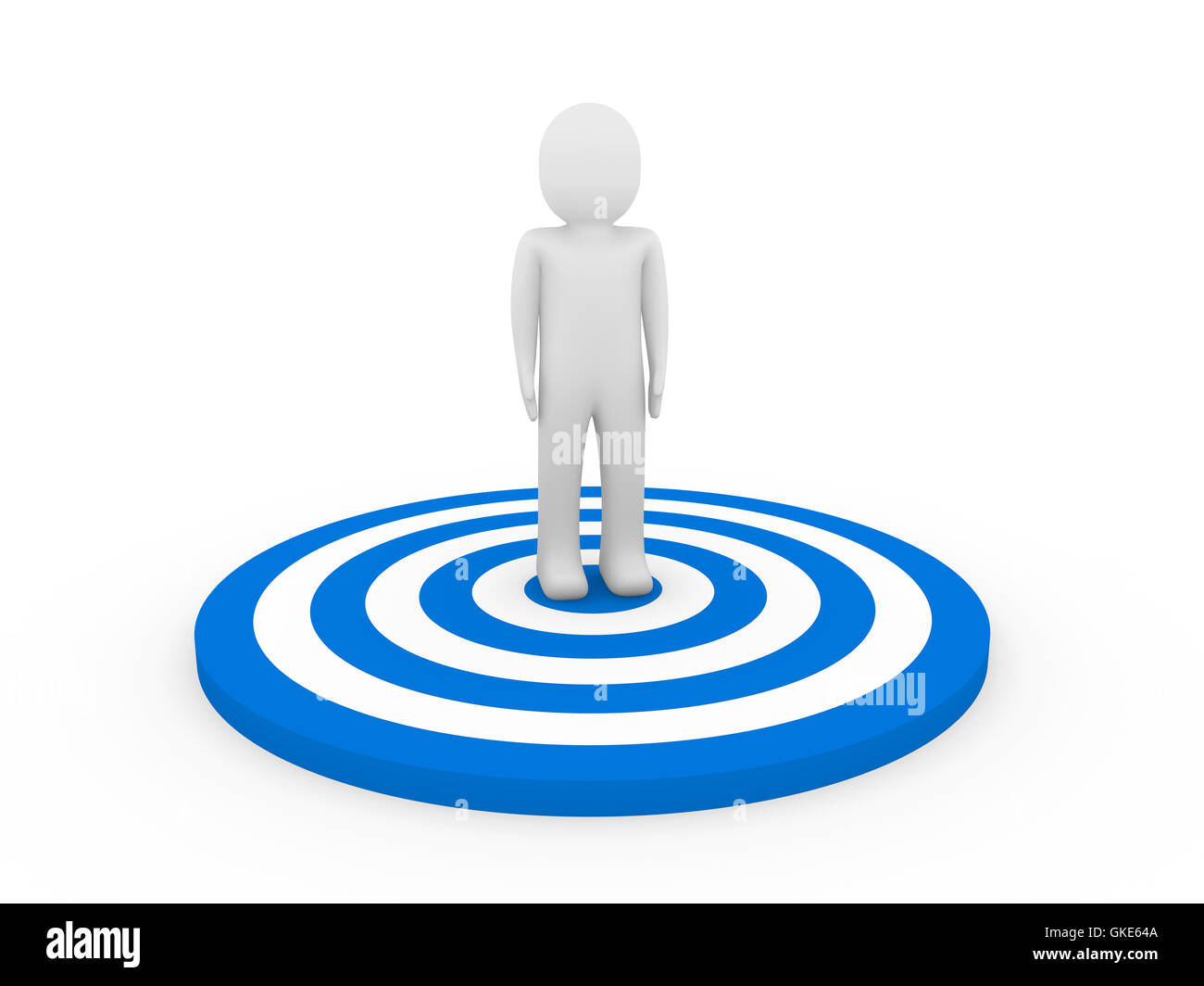 3d man target Stock Photo - Alamy
