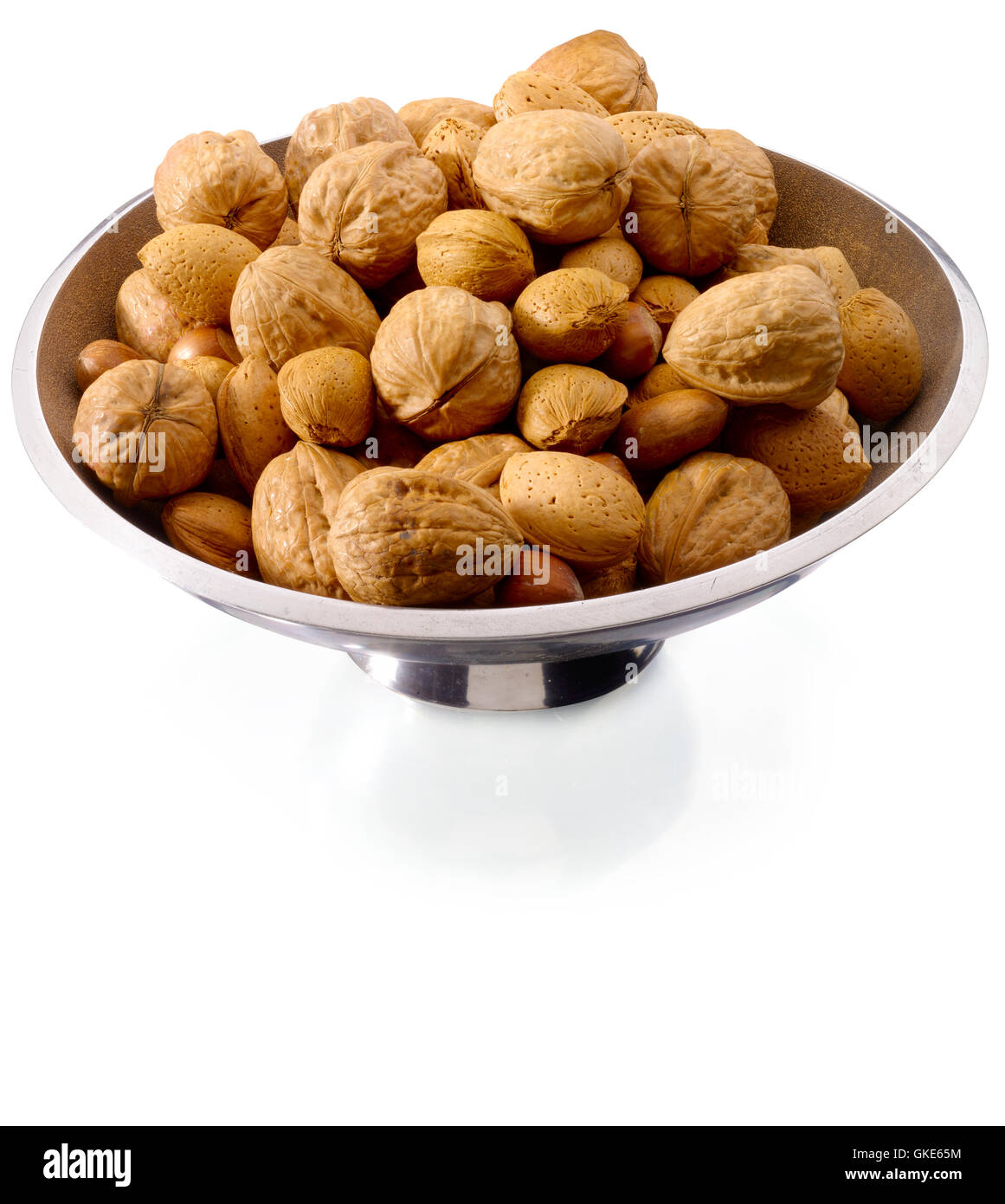 Nut mixture in a bowl Stock Photo - Alamy