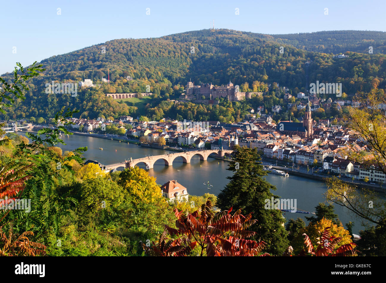 Heidelberg castle philosophenweg hi-res stock photography and images ...