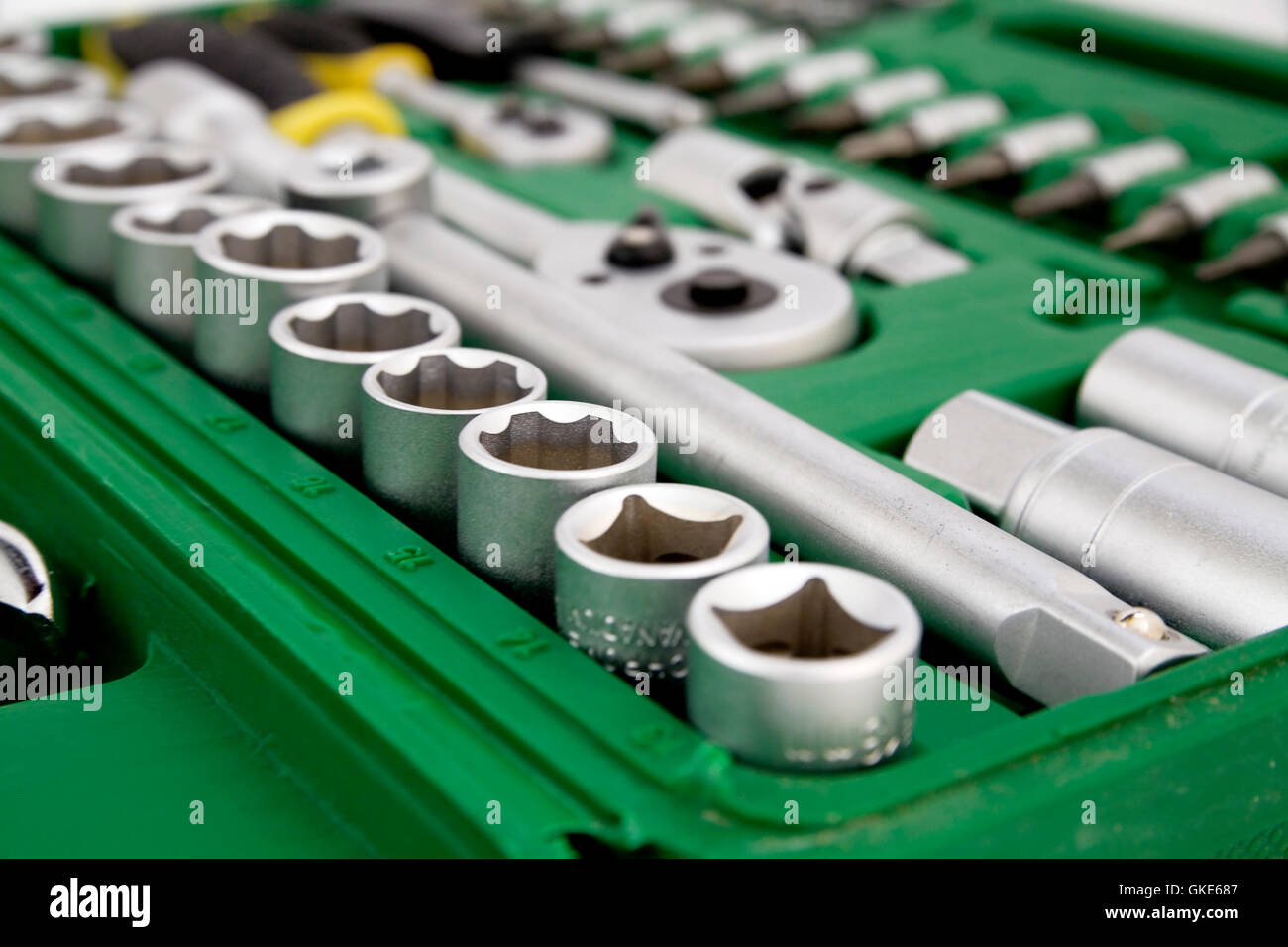 Set of metal tools Stock Photo - Alamy
