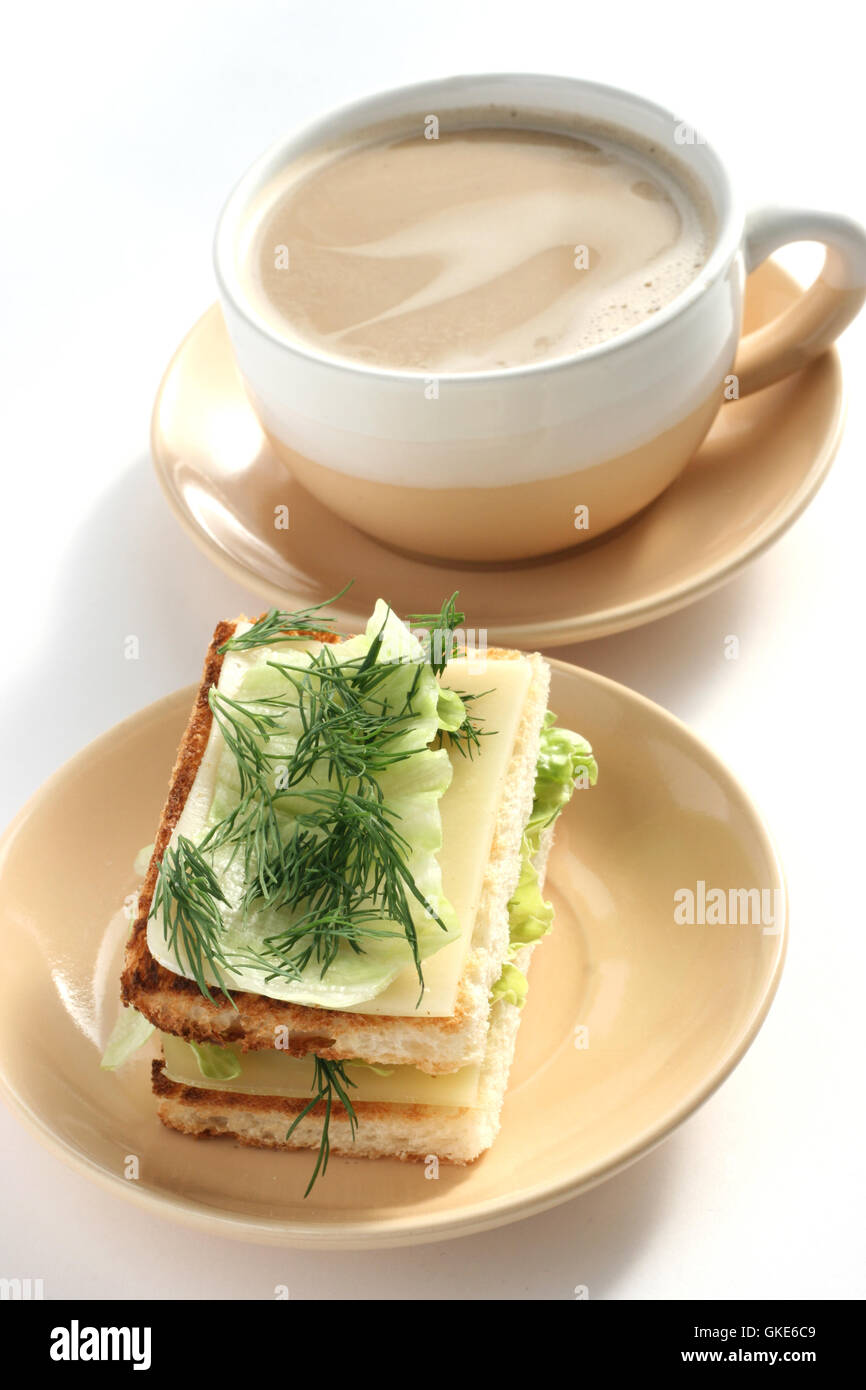 toast with a cup of coffee Stock Photo - Alamy