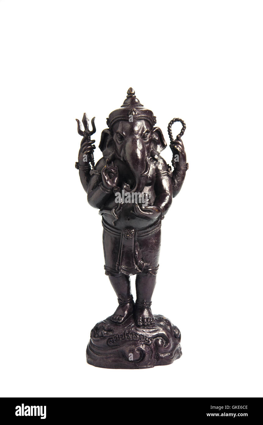 Ganesh on white background Stock Photo - Alamy
