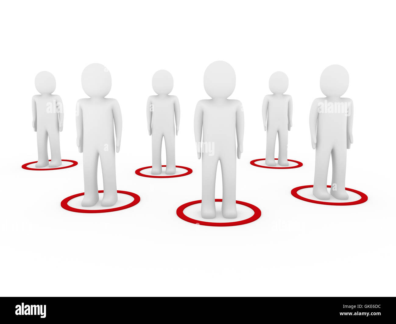 3d men teamwork network Stock Photo - Alamy