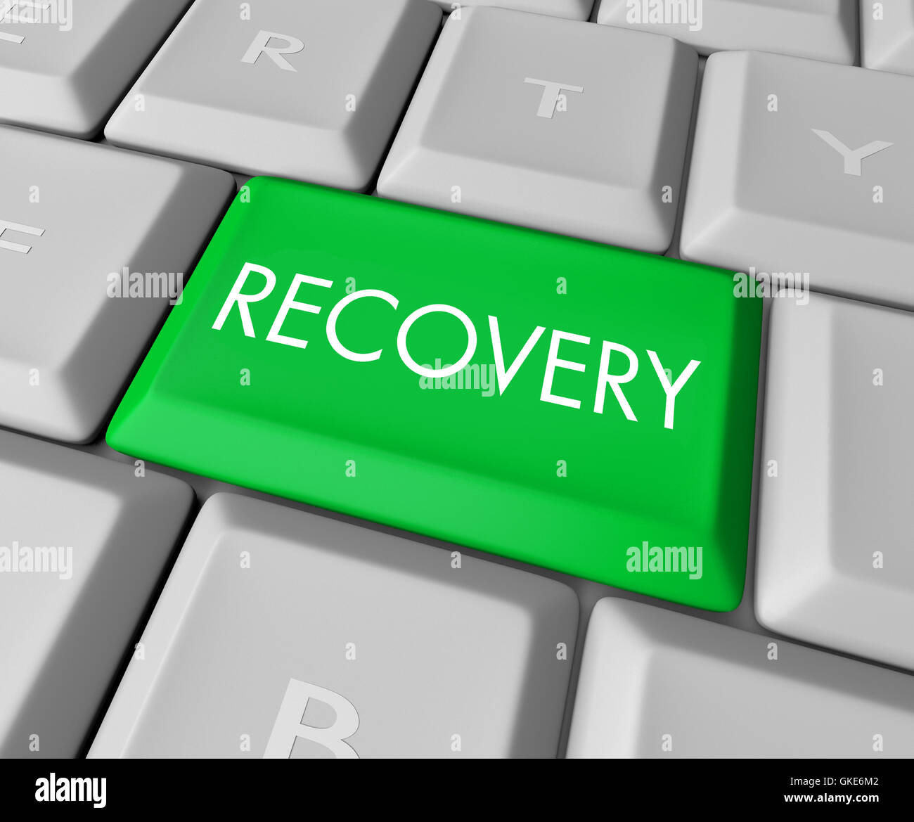 Recovery Key on Computer Keyboard Stock Photo - Alamy