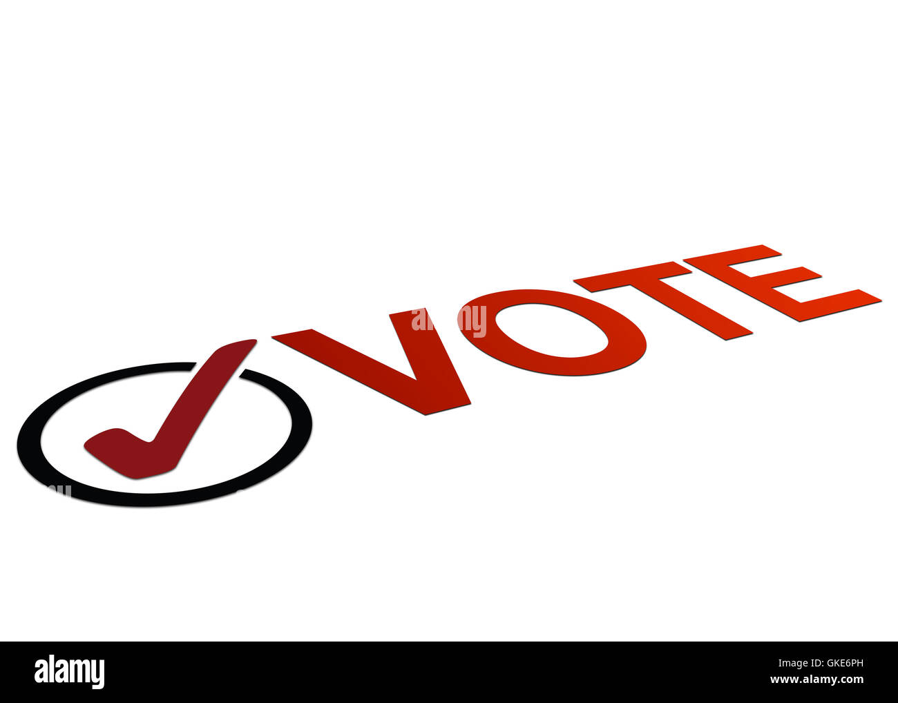Perspective Vote Sign Stock Photo - Alamy