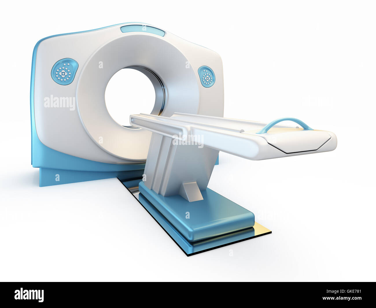 MRI scanner, isolated on white background Stock Photo - Alamy