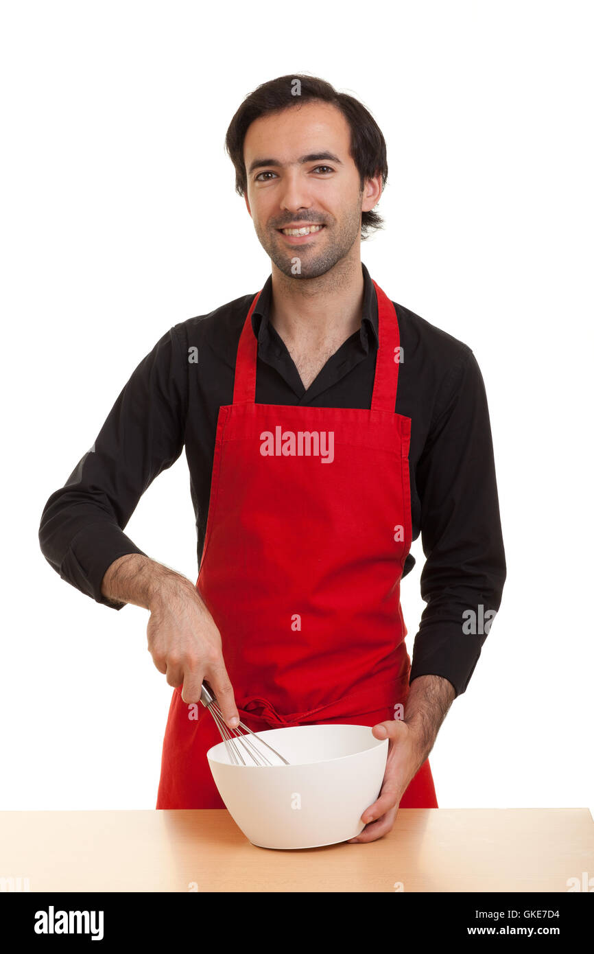 chef stirring bowl Stock Photo - Alamy
