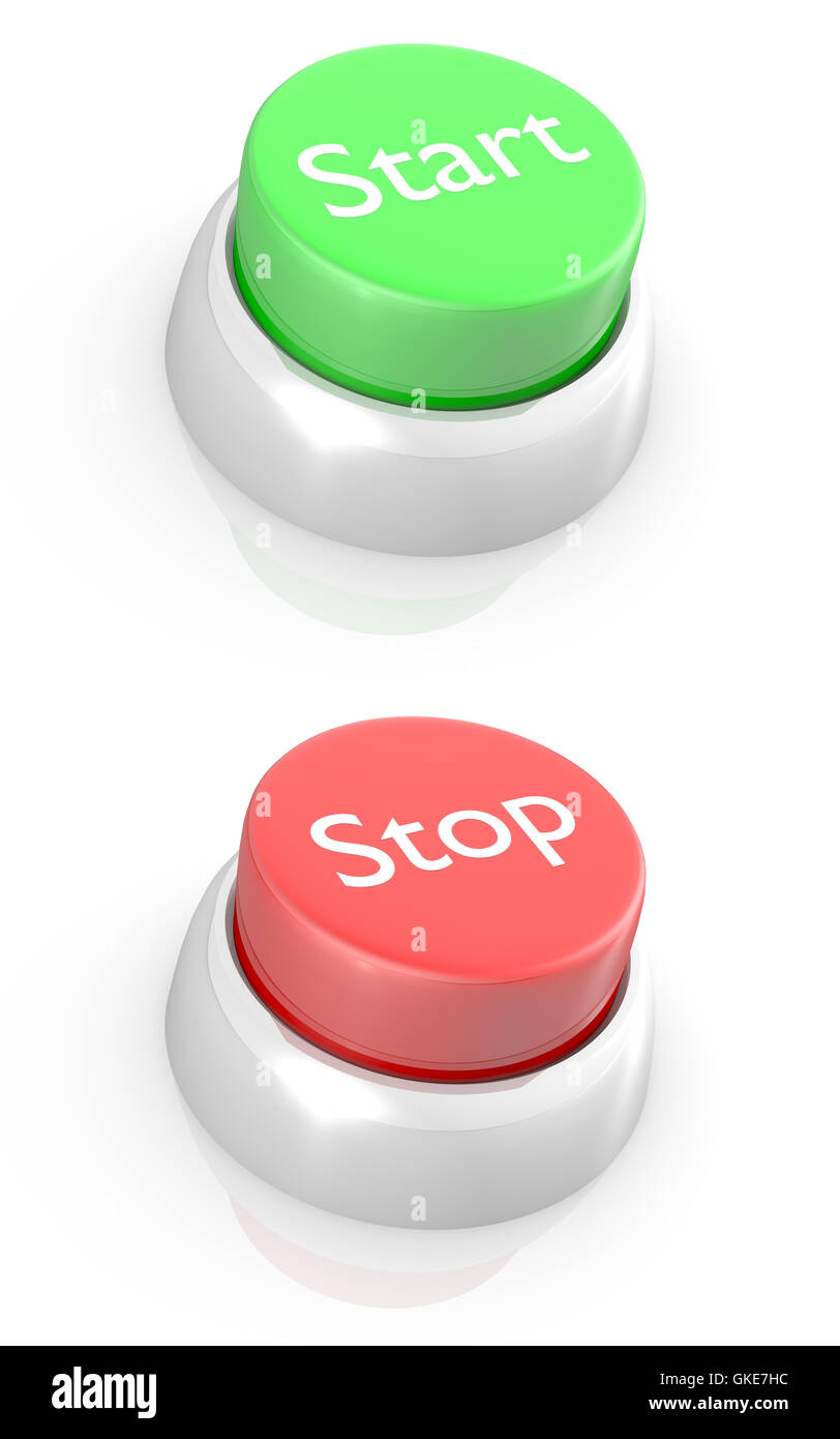 START and STOP buttons Stock Photo - Alamy