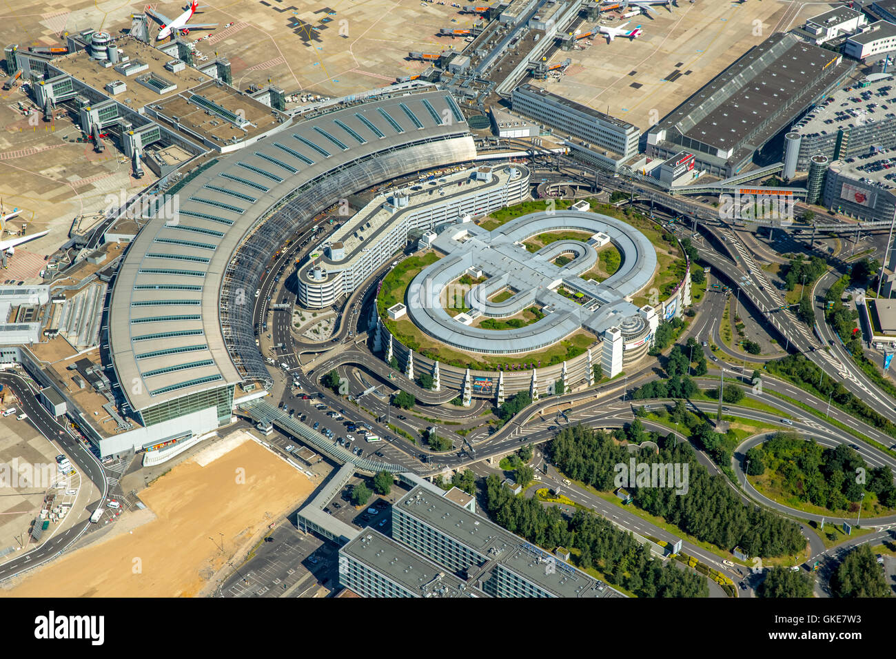 Aerial view, Tower Airport, Air Traffic Control, Airport City 2 ...