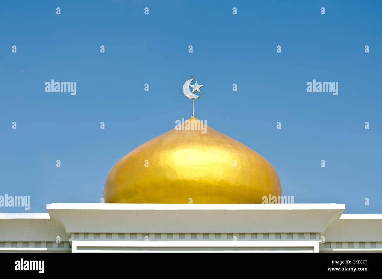 The golden domes of Islamic Stock Photo - Alamy