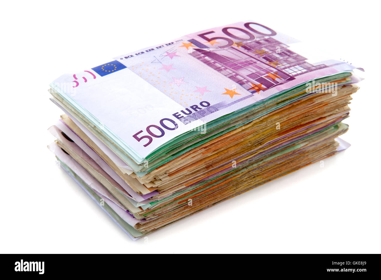 Pile of euro banknotes Stock Photo - Alamy