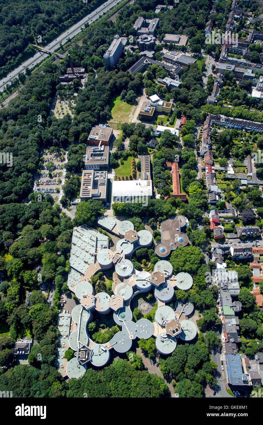 Aerial view, Universität Duisburg-Essen, University, cookie jars ...