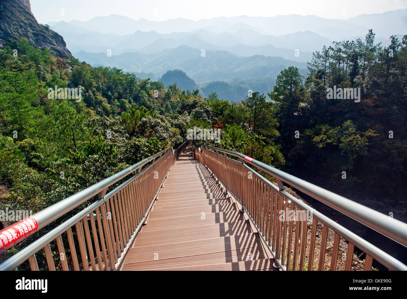 Beautiful scenery and viewing platform for boarding ladder Stock Photo ...