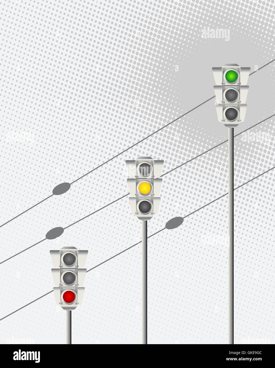 Multiple green traffic lights hi-res stock photography and images - Alamy
