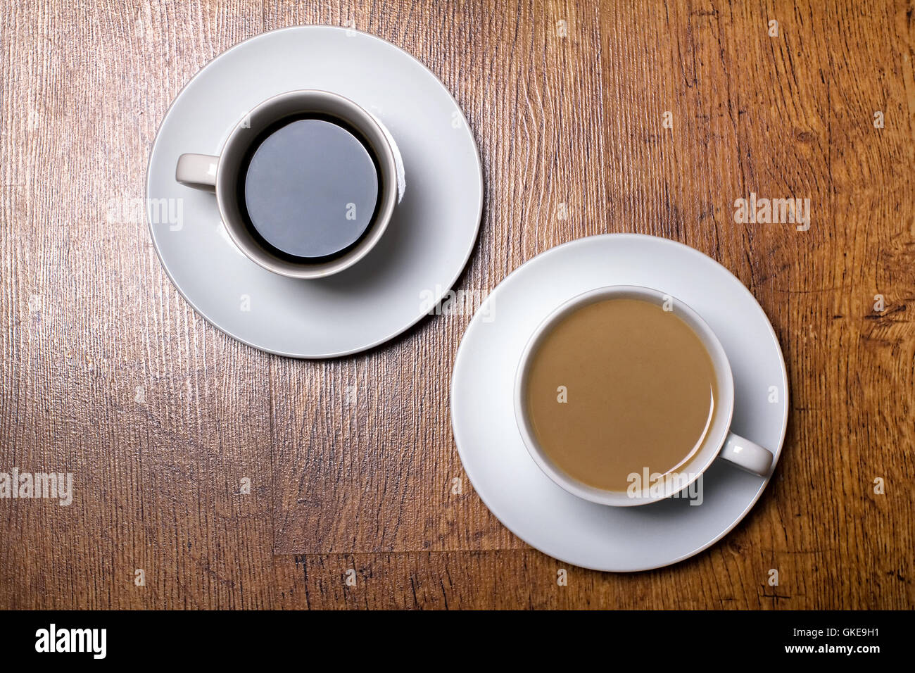 two cups of coffee Stock Photo - Alamy