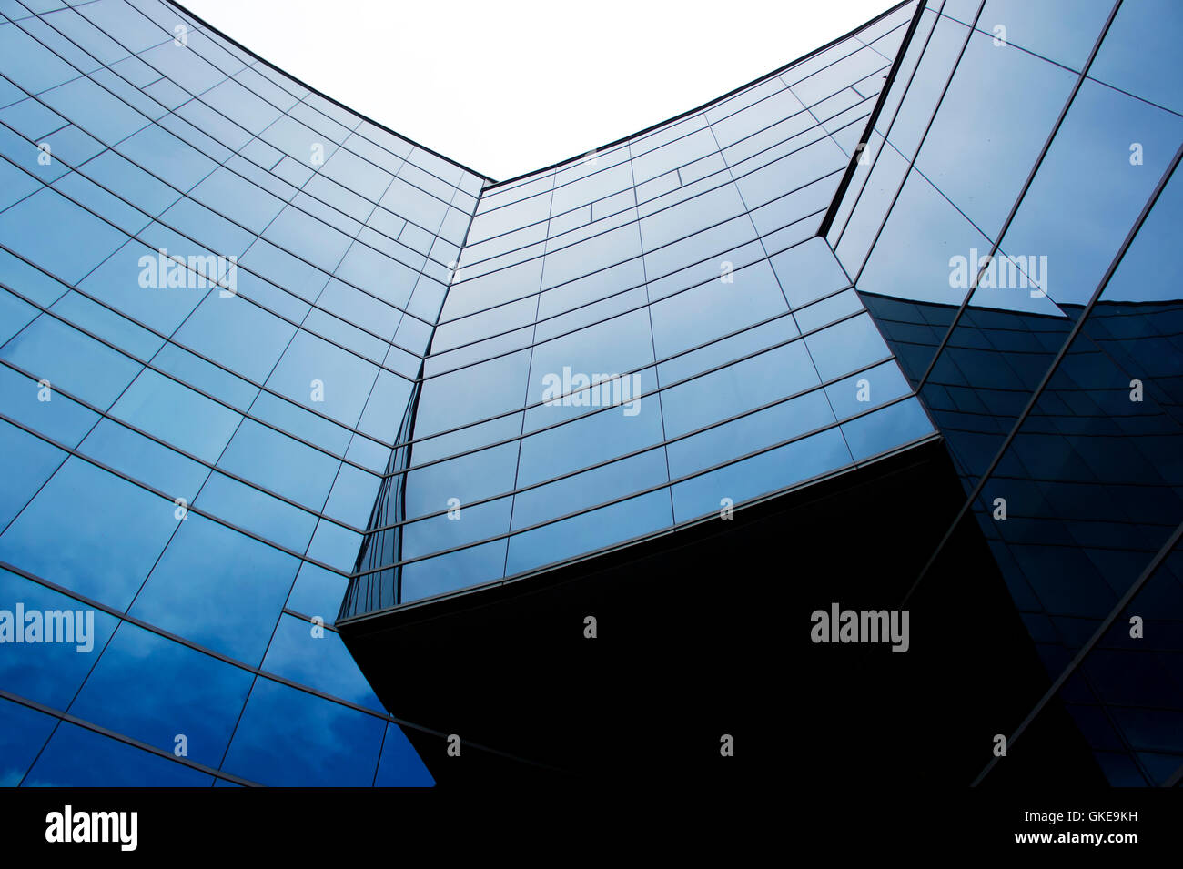 Three curve arc glass walls Stock Photo - Alamy