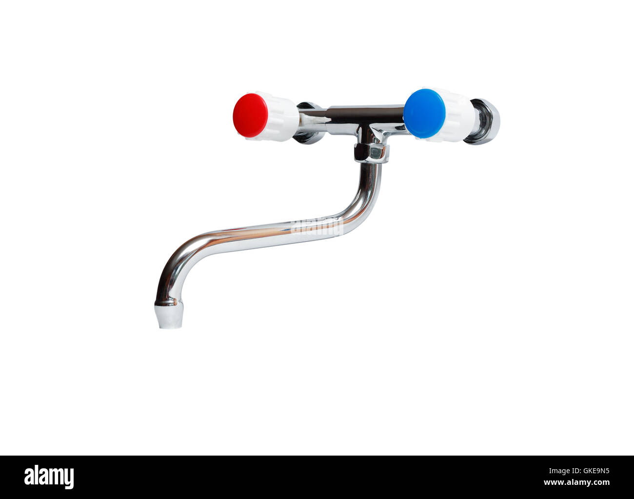Faucet On White Stock Photo - Alamy