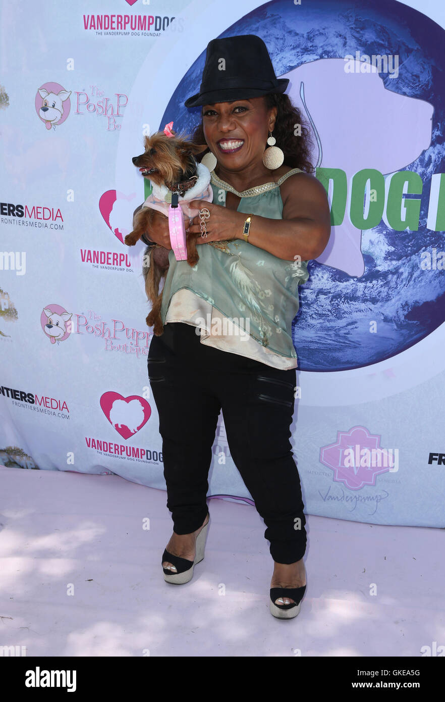 2016 World Dog Day held at West Hollywood Park Featuring: Tonya Banks ...