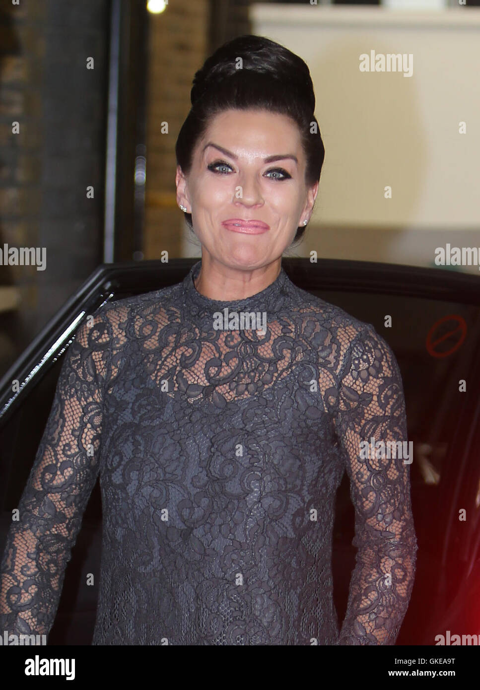 Zoe Lucker outside ITV Studios Featuring: Zoe Lucker Where: London ...