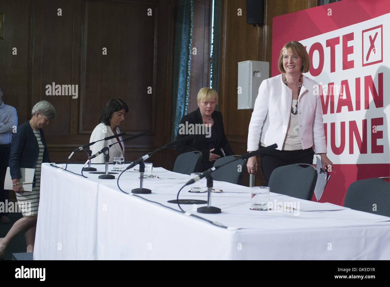 Labour female leaders make speeches at a conference to make a case for ...